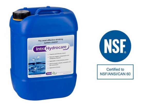 Intracare awarded NSF International Certification for Intra Hydrocare